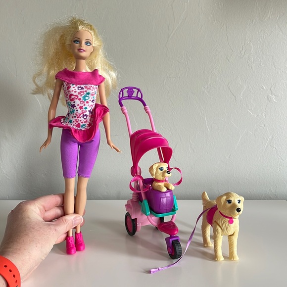 Barbie | Toys | Barbie Strollin Pups Playset | Poshmark